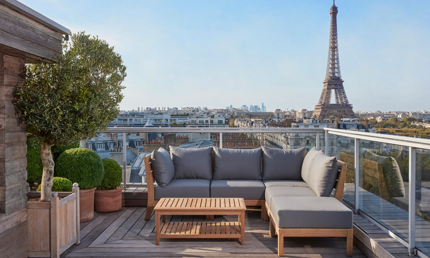 Canapé de jardin modulable Exeter | Mobilier jardin en teck - Tectona